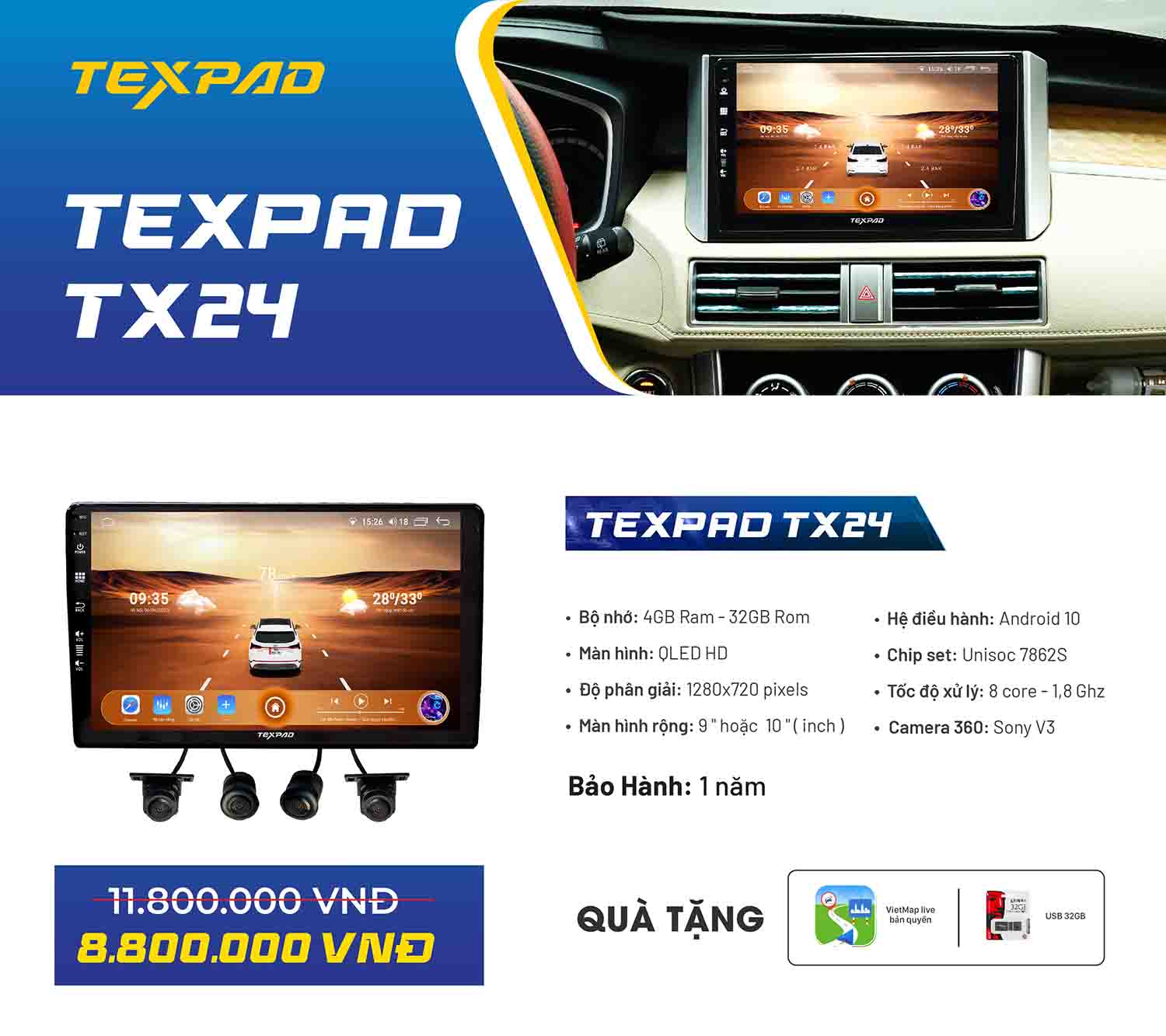 Màn hình TexPad TX24 chính hãng - Giá ưu đãi 2024